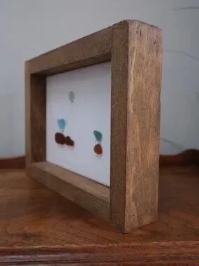 Art | Handmade Sea Glass Family Art Shadow Box Decor | Poshmark